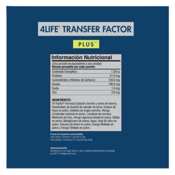 4life Transfer Factor Plus Tri-Factor - Mundo Natural Peru